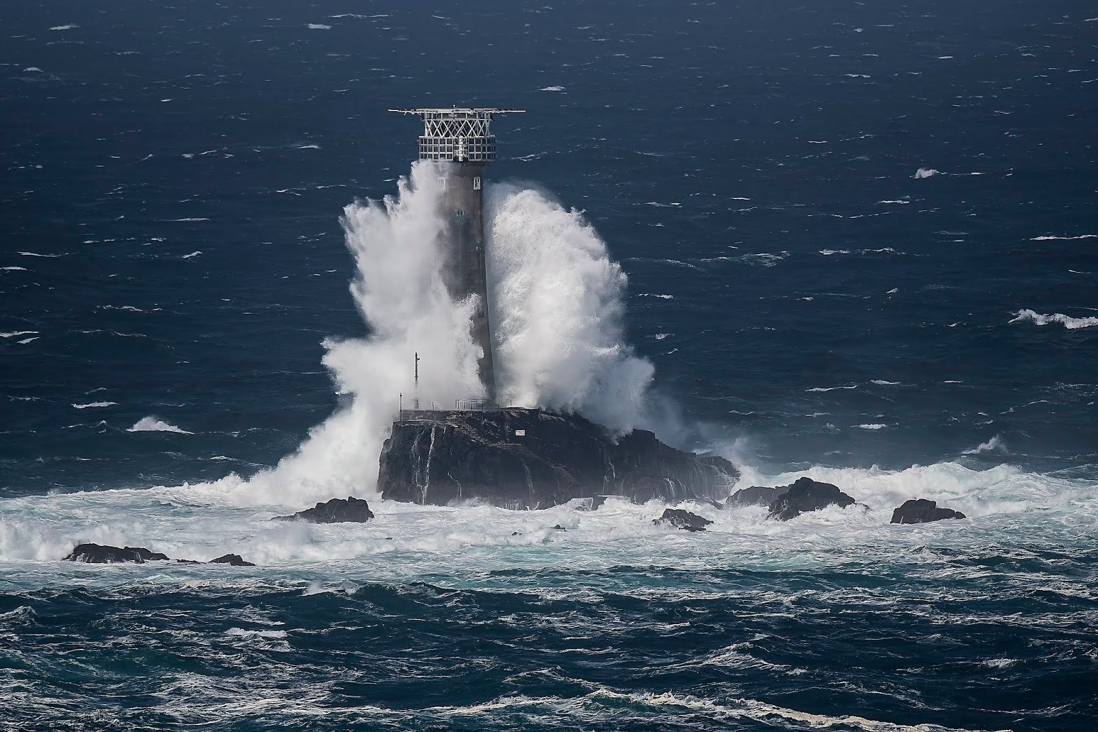 Alan James Photography : Summer storm over the Longships Lighthouse
