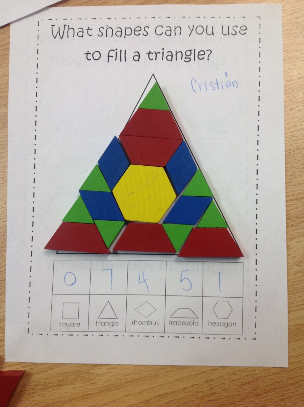 Shape puzzles with tangrams ~ Ms.C's Classroom