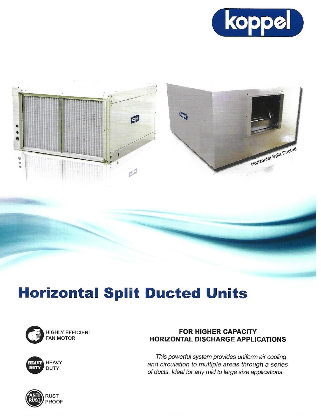 MaximaxSystems.com: KOPPEL HORIZONTAL SPLIT DUCTED AIR CONS