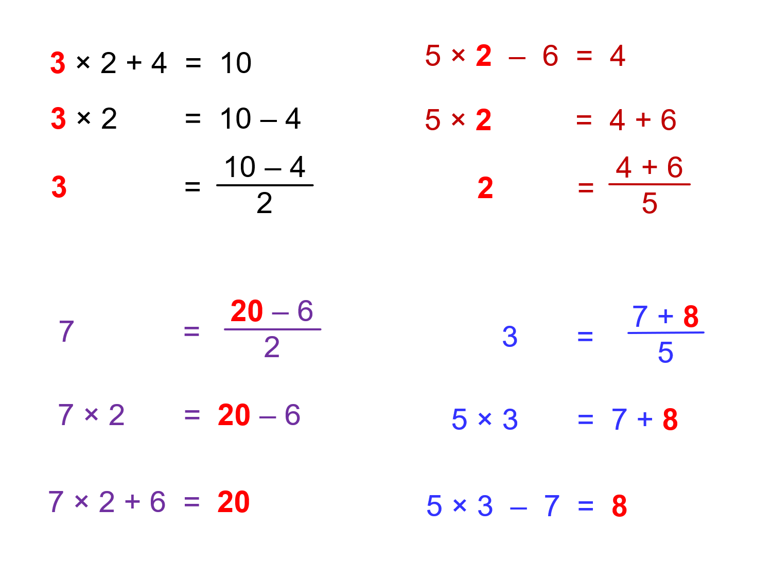 MEDIAN Don Steward mathematics teaching: rearrangement add/take with ...