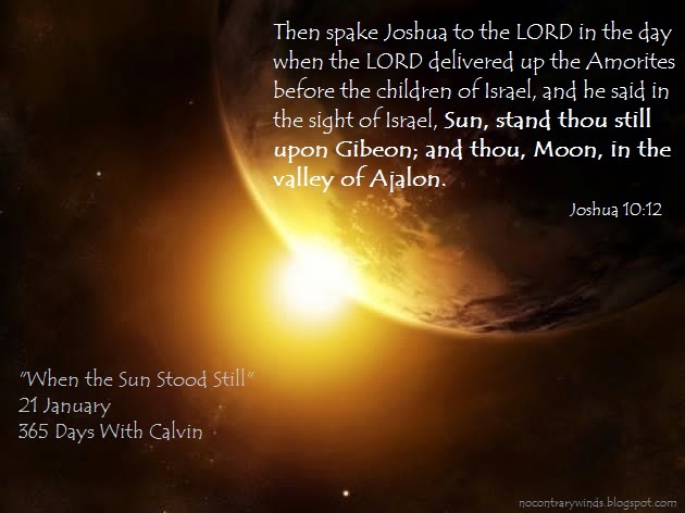 A Reformed Notebook: When the Sun Stood Still