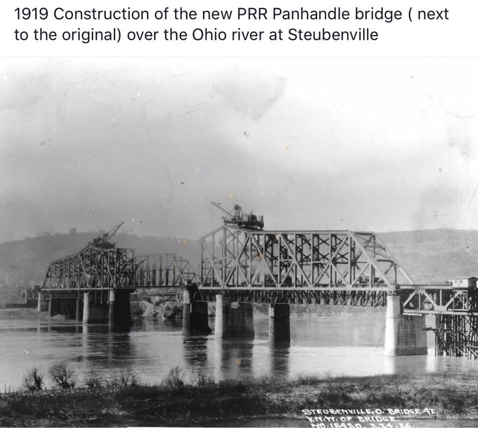 Industrial History: 1926 NS/PRR Panhandle Bridge over Ohio River ...