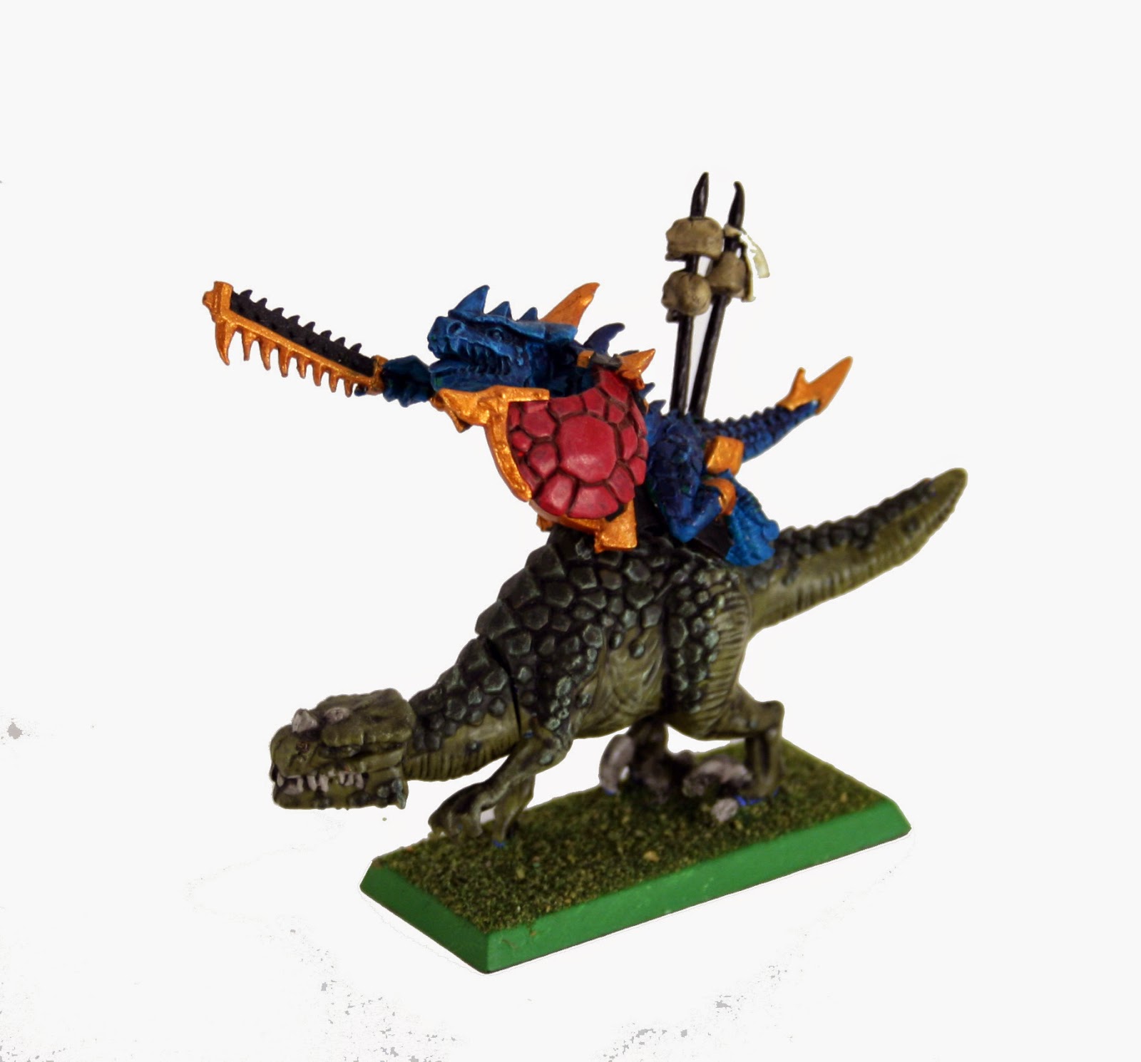 Florida Miniature Painting: Lizardmen Saurus Cavalry
