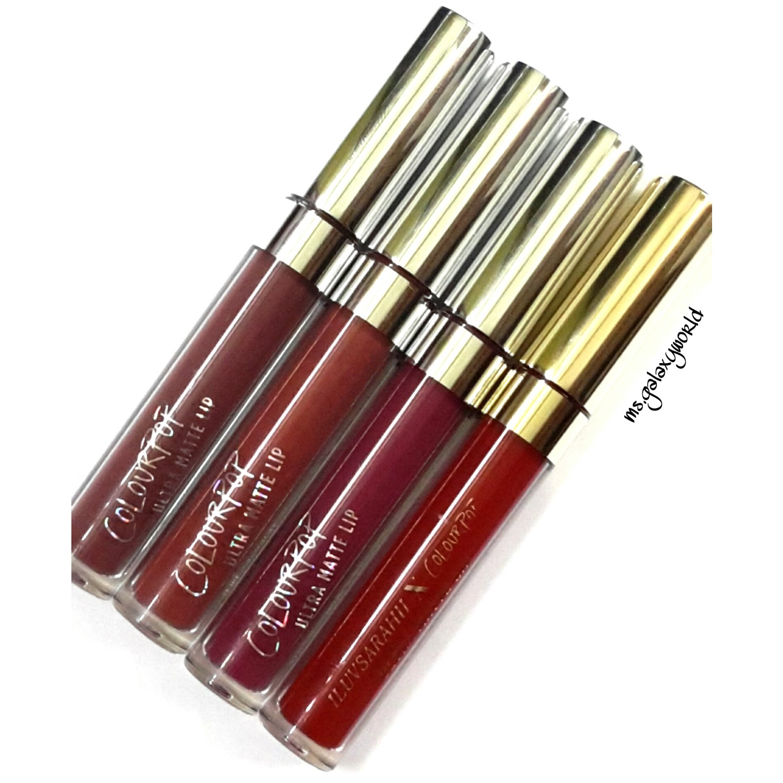 Ms.Galaxy's World: Colourpop Ultra Matte Liquid Lipsticks : Swatches ...