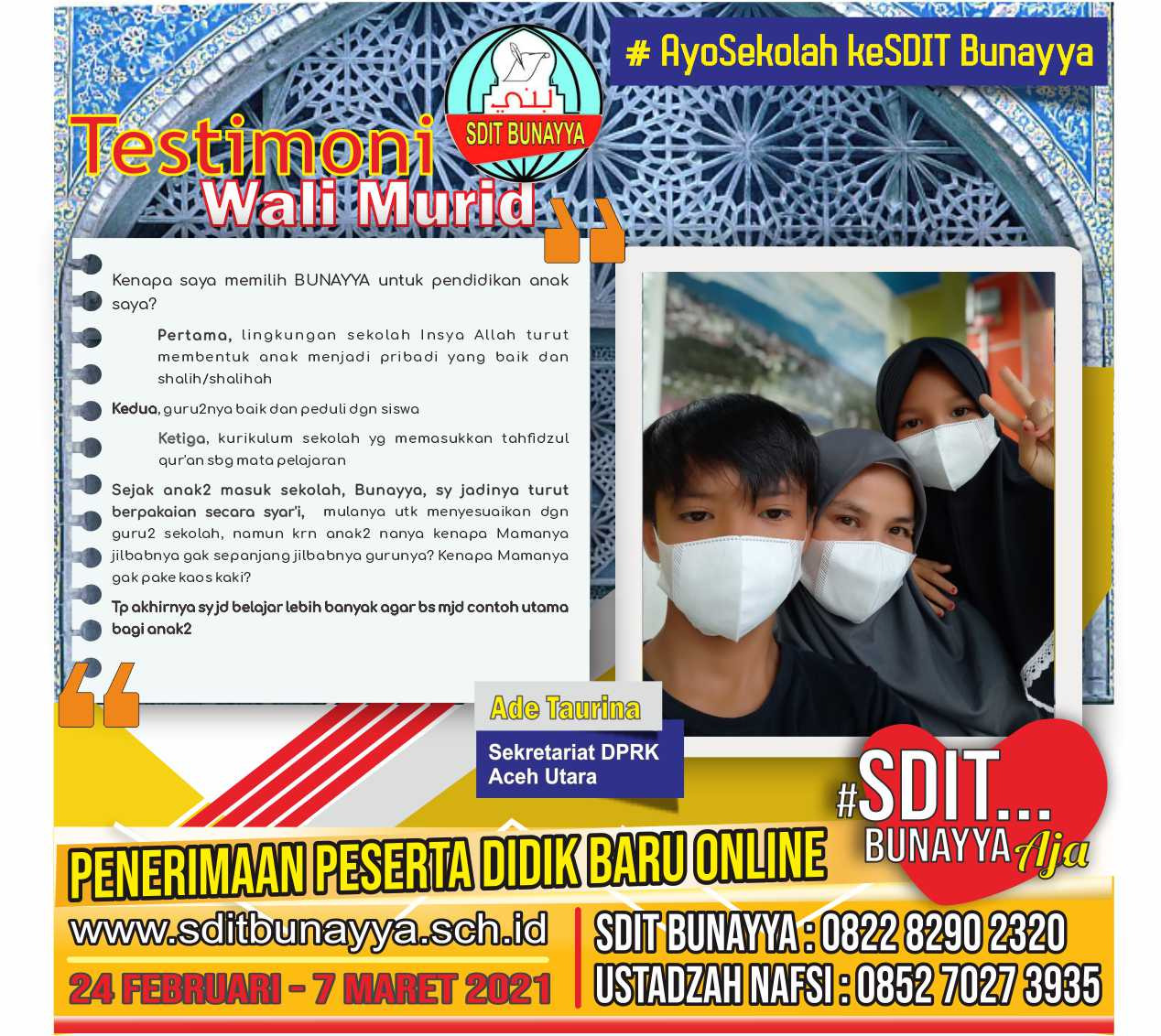 Contoh Kata-kata Untuk Testimoni Pelajar