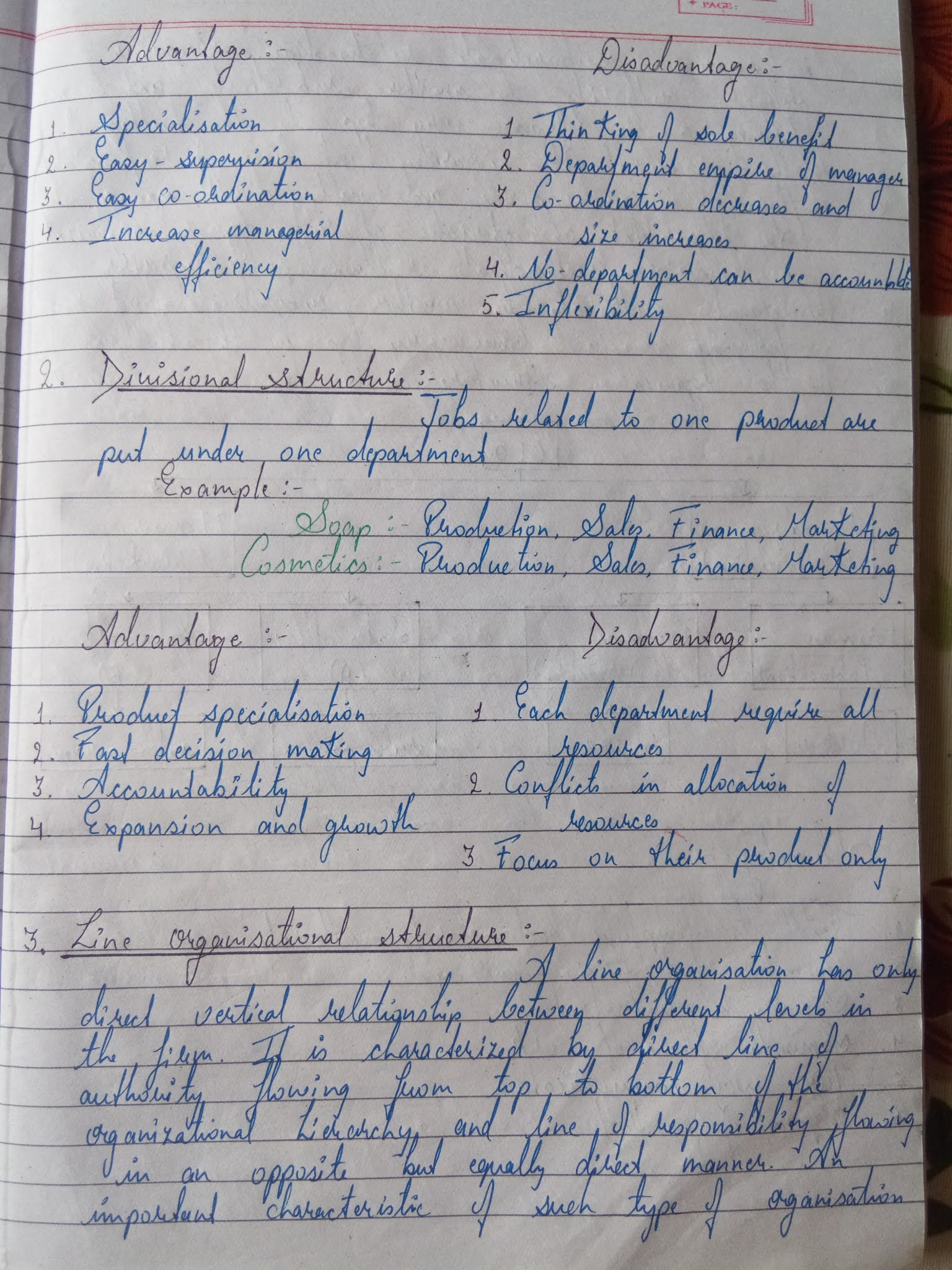 Principles of management notes images | POM handwritten notes ...