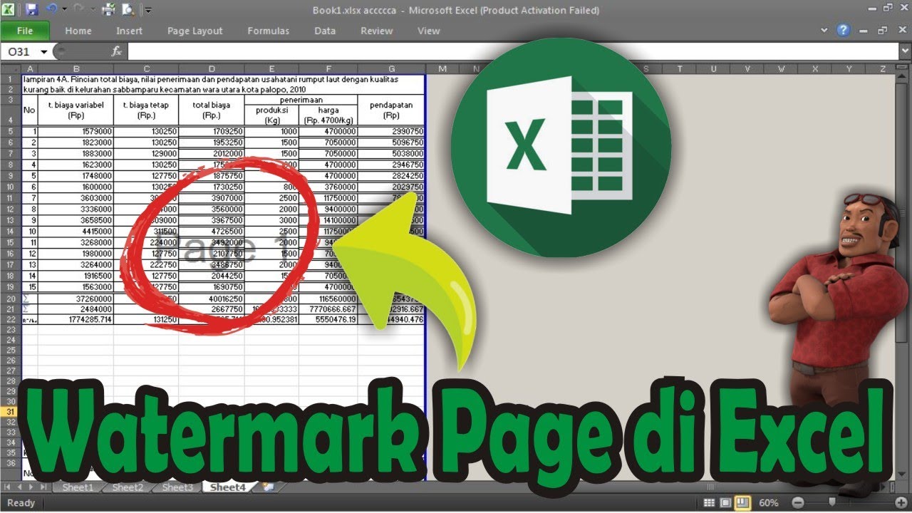 Cara Membuat Tulisan Page Pada Excel - Tutorial Microsoft Office