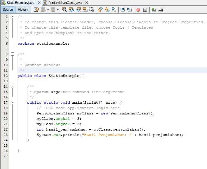 Mengenal Class, Method Static dan Non Static Serta Contohnya di Java ...