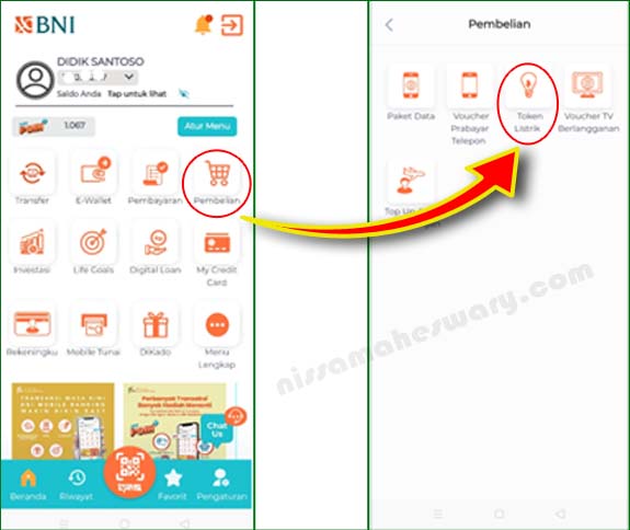 Cara Beli Token Listrik Lewat Mobile Banking BNI Terbaru ...