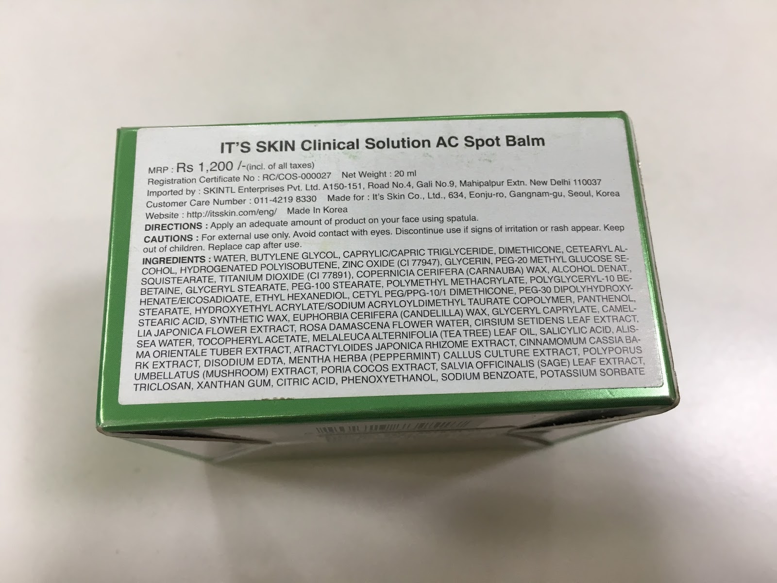 It's Skin AC Spot Balm Photos, Review | Kumkum's Beauty and MakeUp World