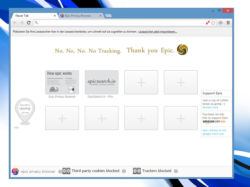EPIC, The best web BROWSER to protect you privacy