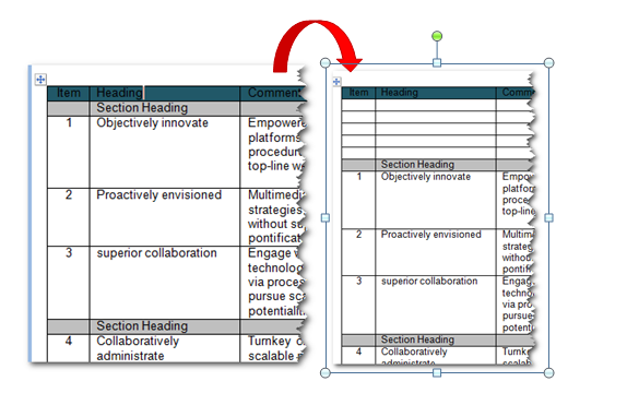 Document Productivity: SmartTable Insert