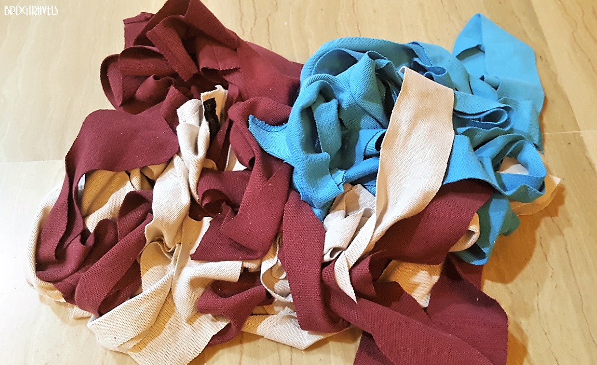 Recycled Craft - DIY Braided Rug from Old Fabric | BPDGTravels ...