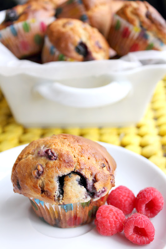 Le Marché de Sophie: Muffins aux petits fruits et à l'orange