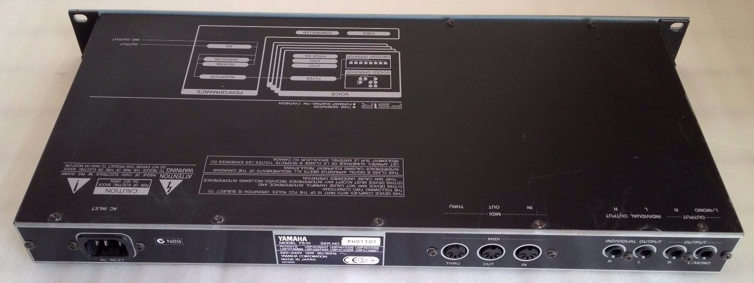 MATRIXSYNTH: Yamaha FS1R FM Rack Synthesizer SN PH01101