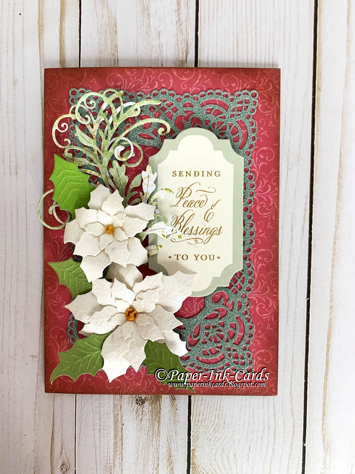 Paper-Ink-Cards: Quick but Elegant Christmas Cards using Designer Papers