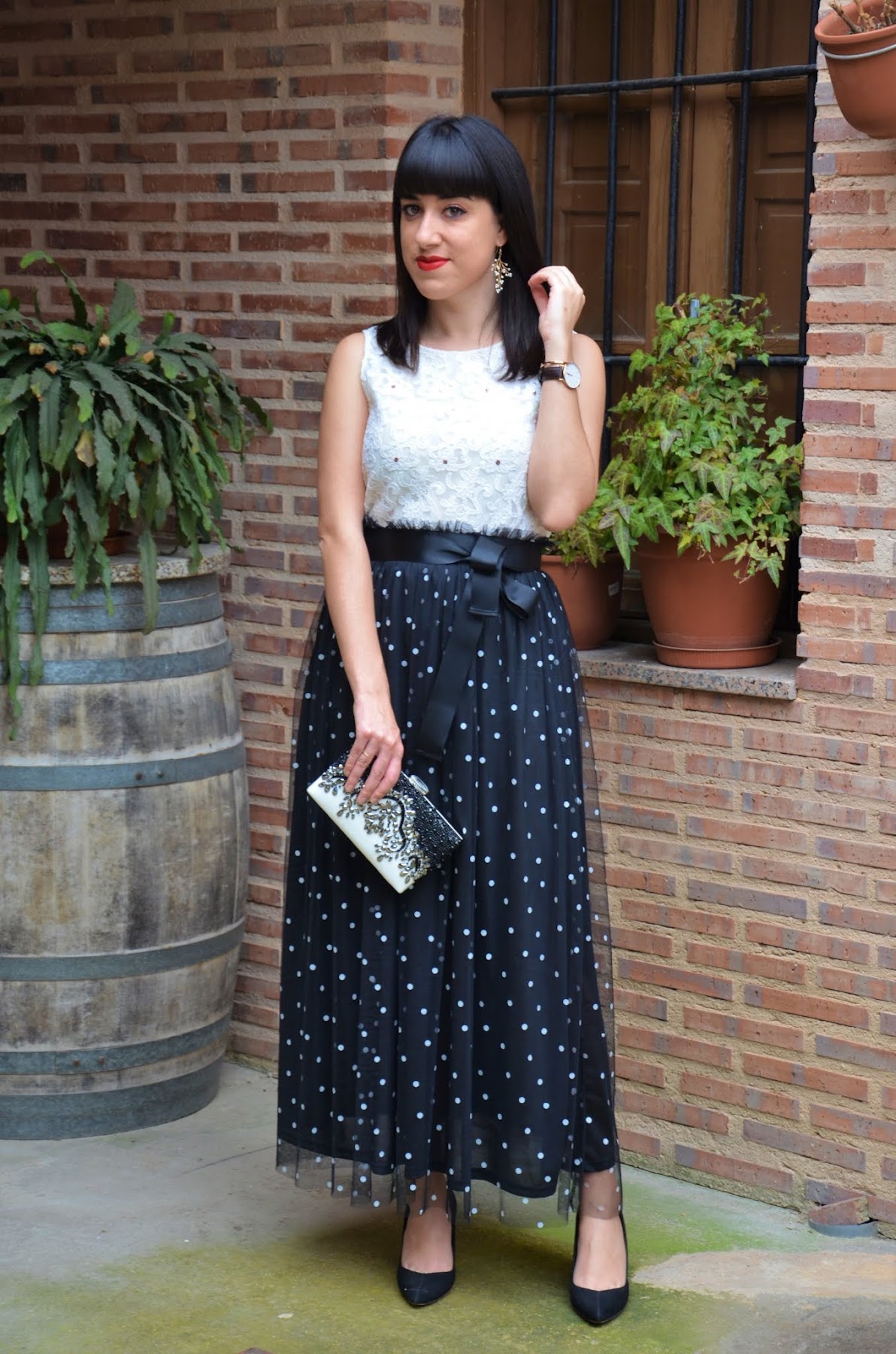 El Baúl de Raquel: SHEIN Spring Collection | Maxi falda de tul y lunares