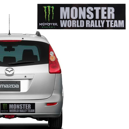 car stickers: Monster car sticker for Monster World Rally Team