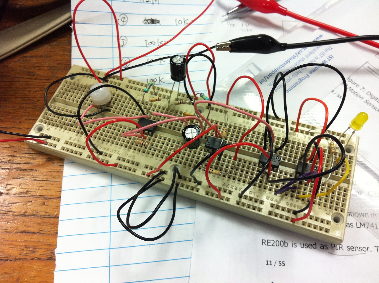 A dual infrared sensor system for fall detection: 3/2/2012 Week 1