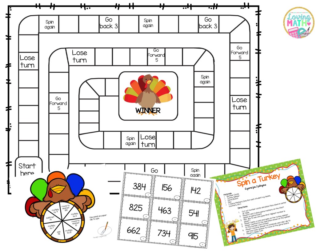 Thanksgiving Themed Activities to Engage your Learners - Loving Math