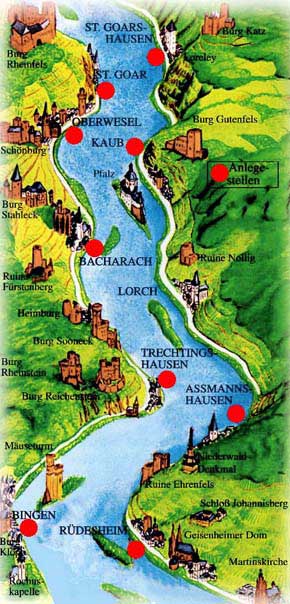 Tá indo pra onde?: Passeio de barco pelo Rio Reno entre Rüdesheim e ...