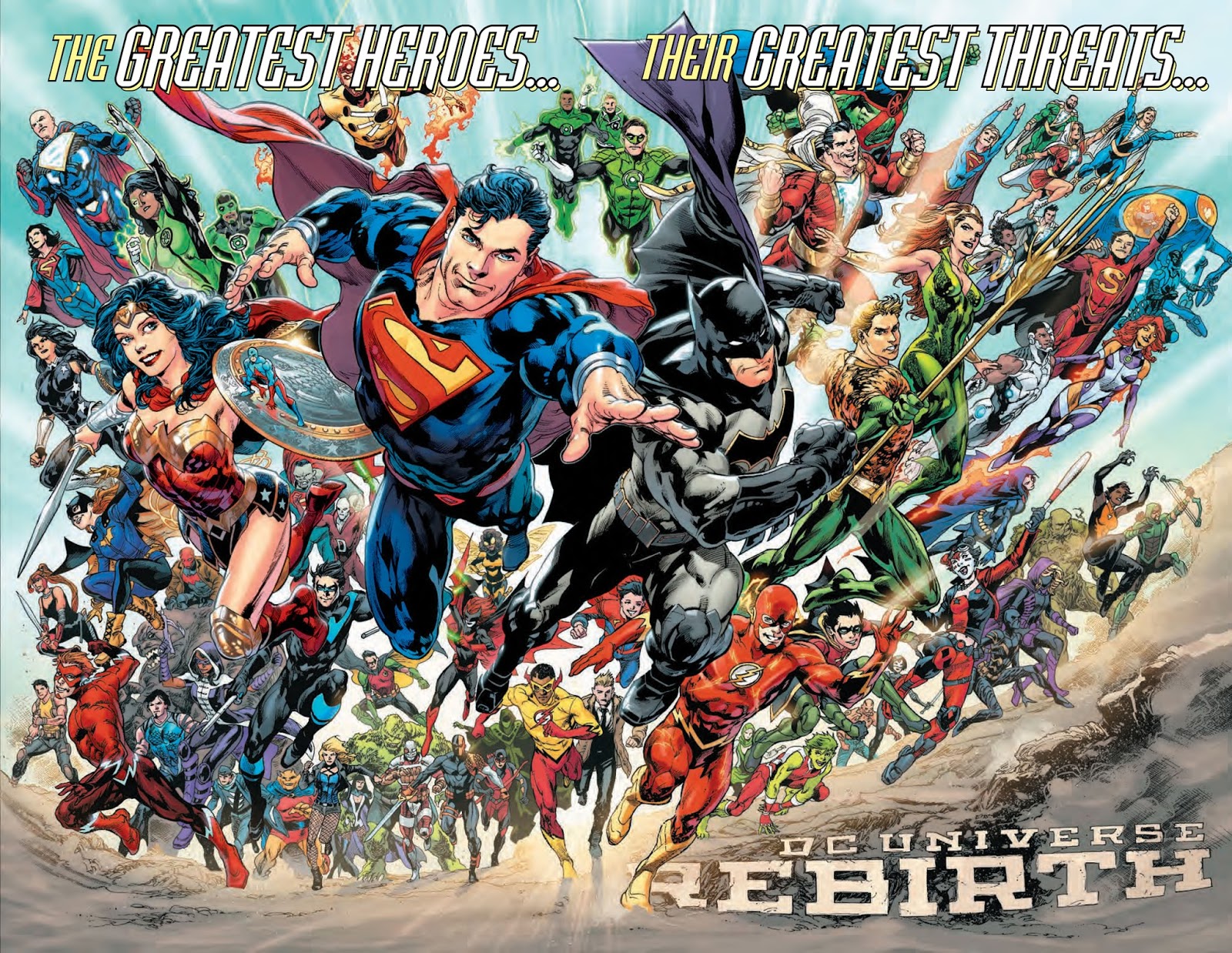 El universo de DC Comics: [Noticia] "DC REBIRTH": Poster con todos los ...