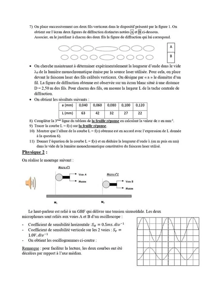 controle 1 physique-chimie semestre 1 2bac international