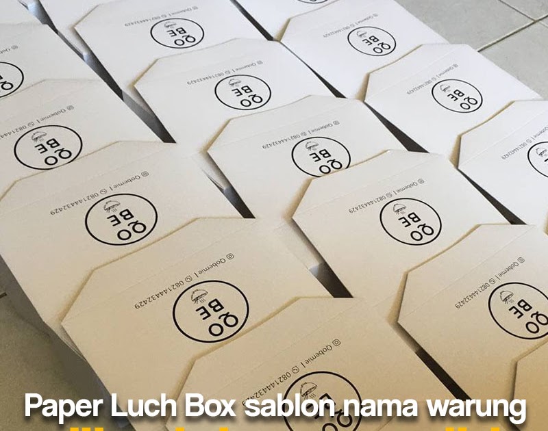 pesan sablon box kemasan, Luchbox sablon terdekat milik kobe - Kalisat ...