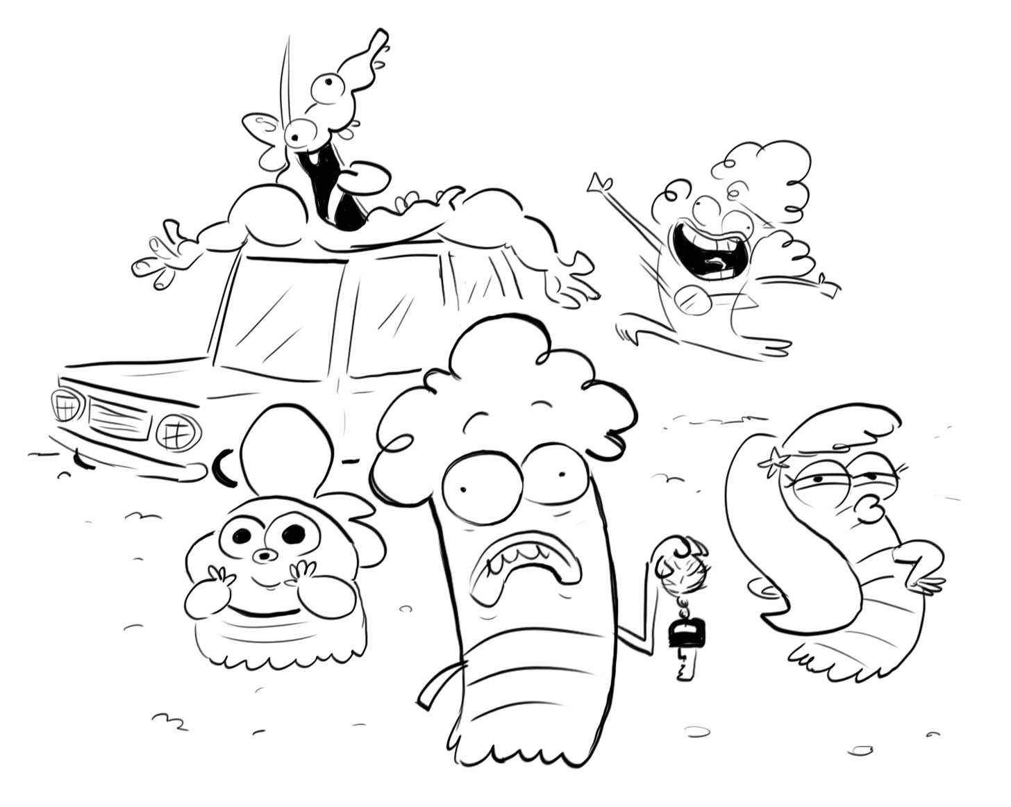 derek evanick: Fish Hooks: Riding in Cars with Fish