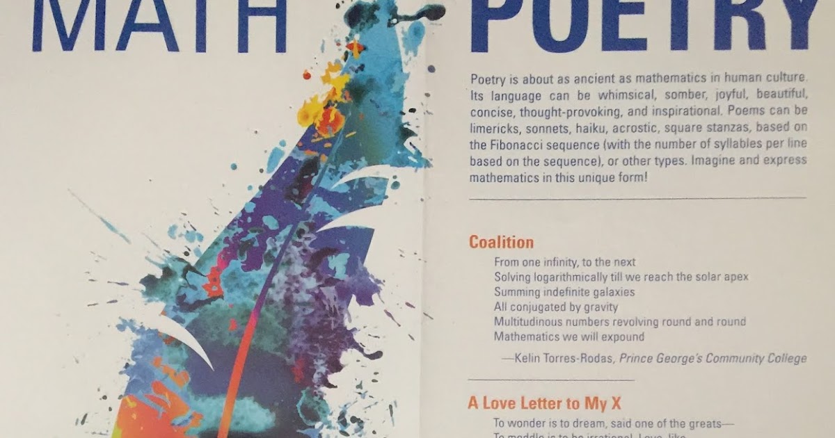 Intersections -- Poetry with Mathematics: 2019 Student Math-Poetry ...