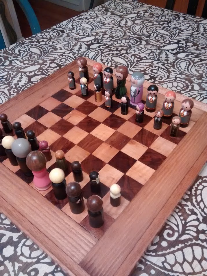 Li'l Buck's Creations: Harry Potter Peg Person Chess Set