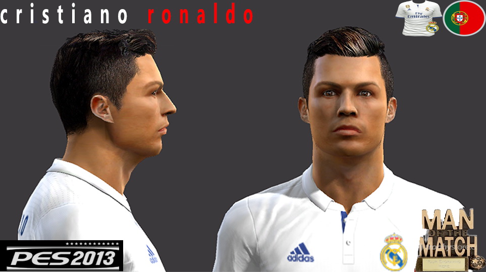 pes-modif: PES 2013 Cristiano Ronaldo face by matteo_99Facemaker