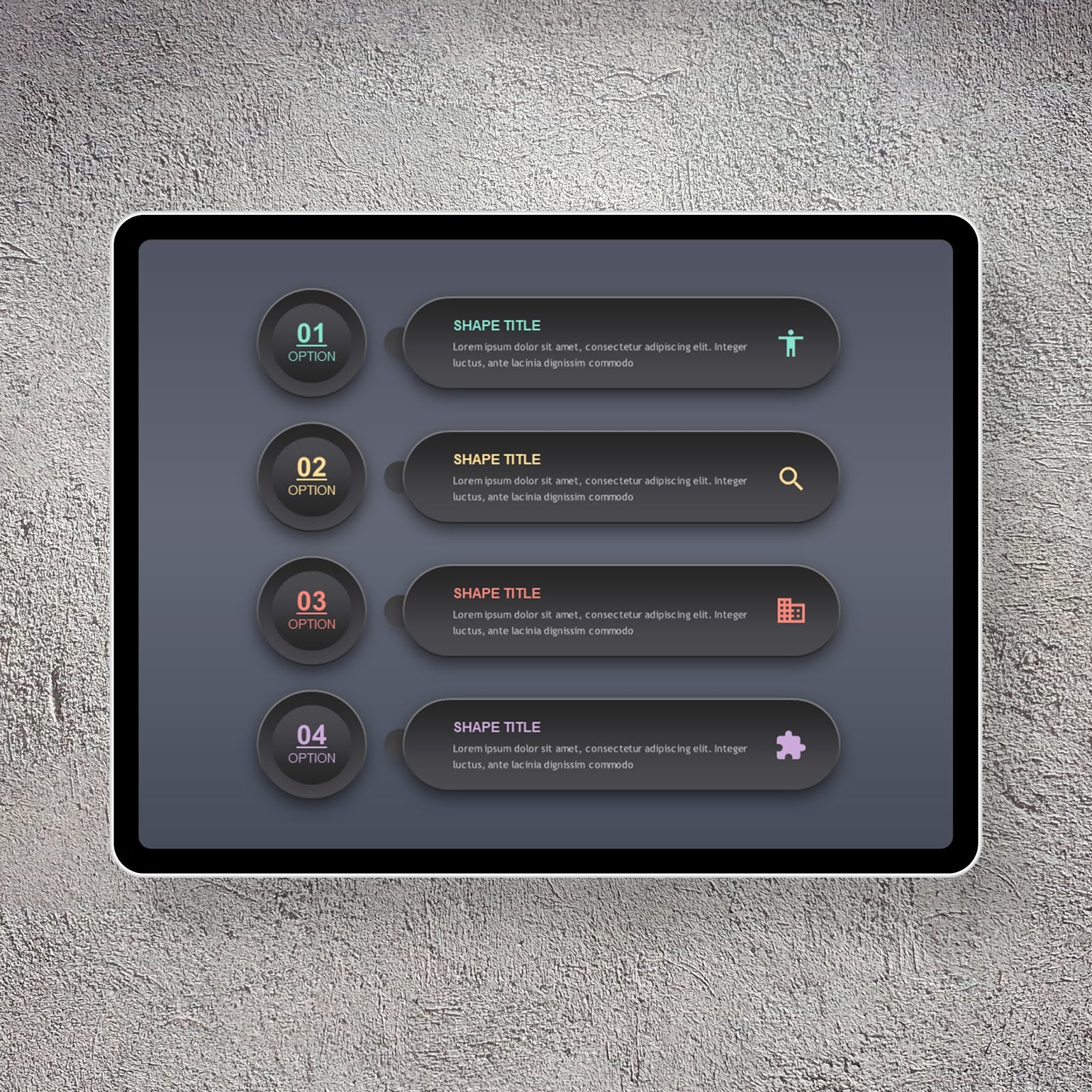 Dark Mode List PowerPoint Templates - PowerPoint Free