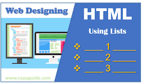 COPA-Guide | Creating list OL UL Tags in HTML Hindi Videos