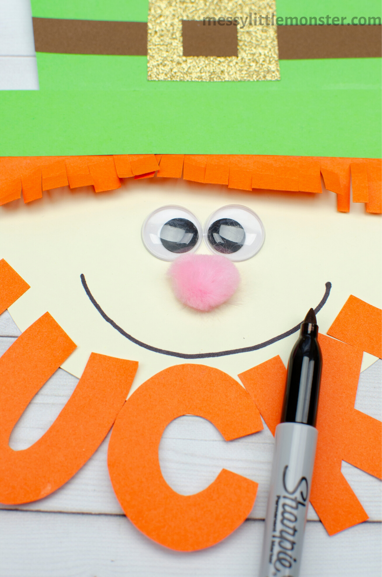 St Patricks Day Lucky Leprechaun Craft - Messy Little Monster