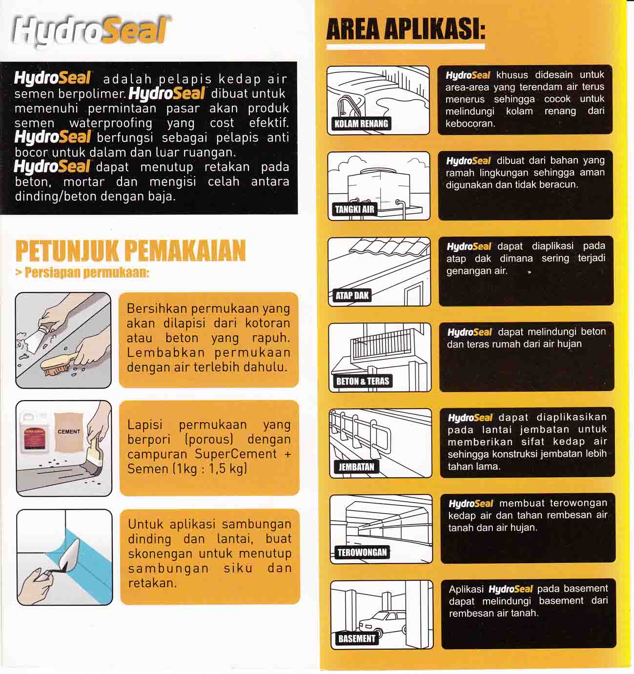 Waterproofing : HYDROSEAL - Media Bangunan