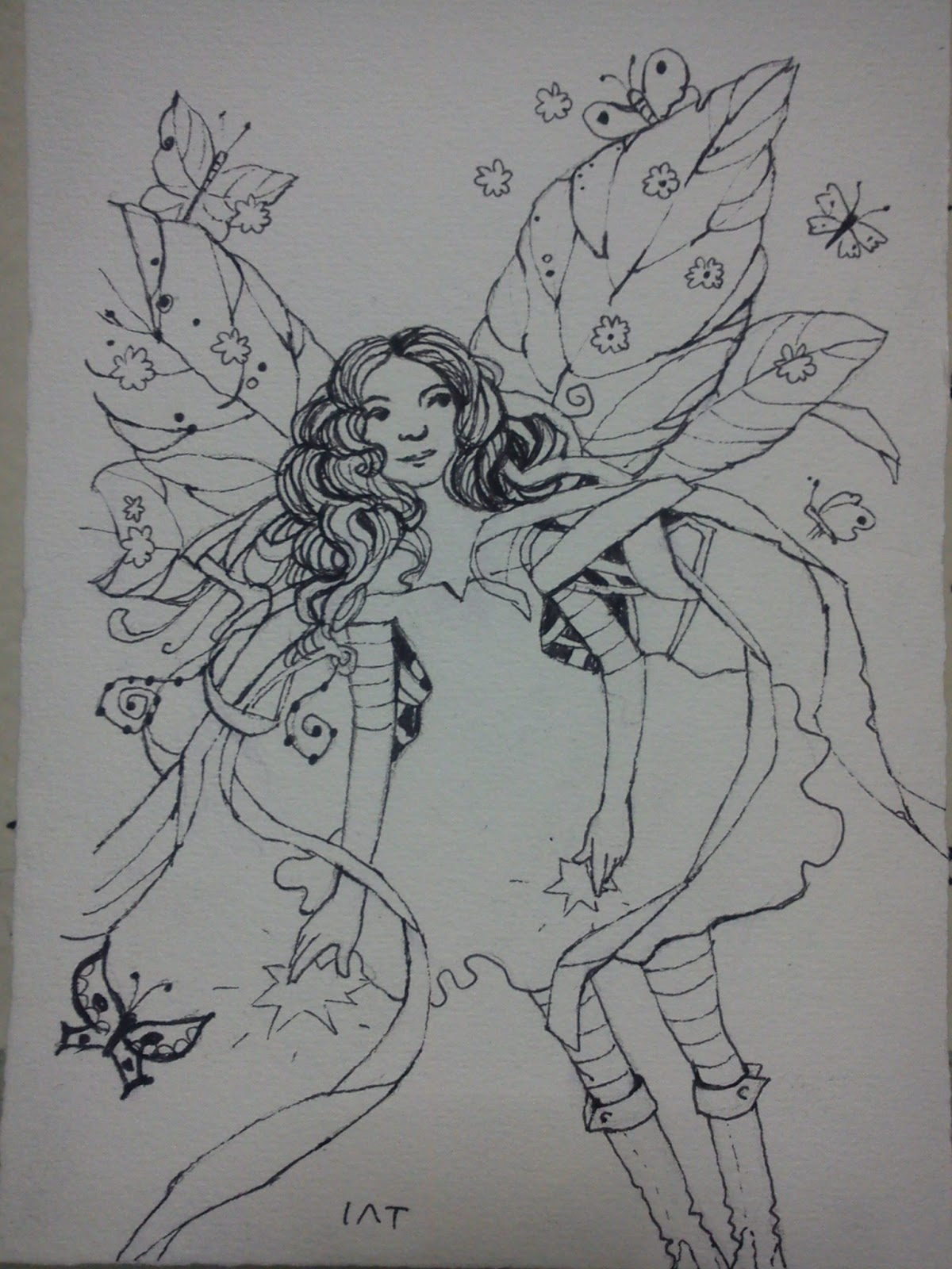 skrinjica za začetnike/ treasure box for beginners: Vile, pobarvanka