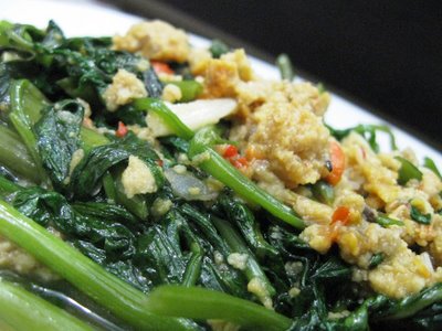 Tumis Sayur Kangkung Oncom