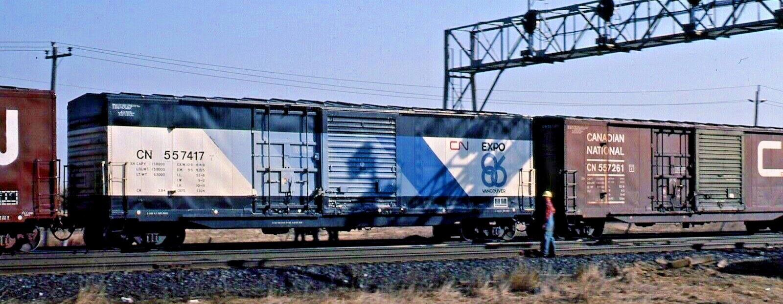 Trackside Treasure: CN Expo 86 Boxcars