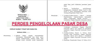 Pasar Desa adalah? Begini Contoh Perdes tentang Pengelolaan Pasar Desa ...
