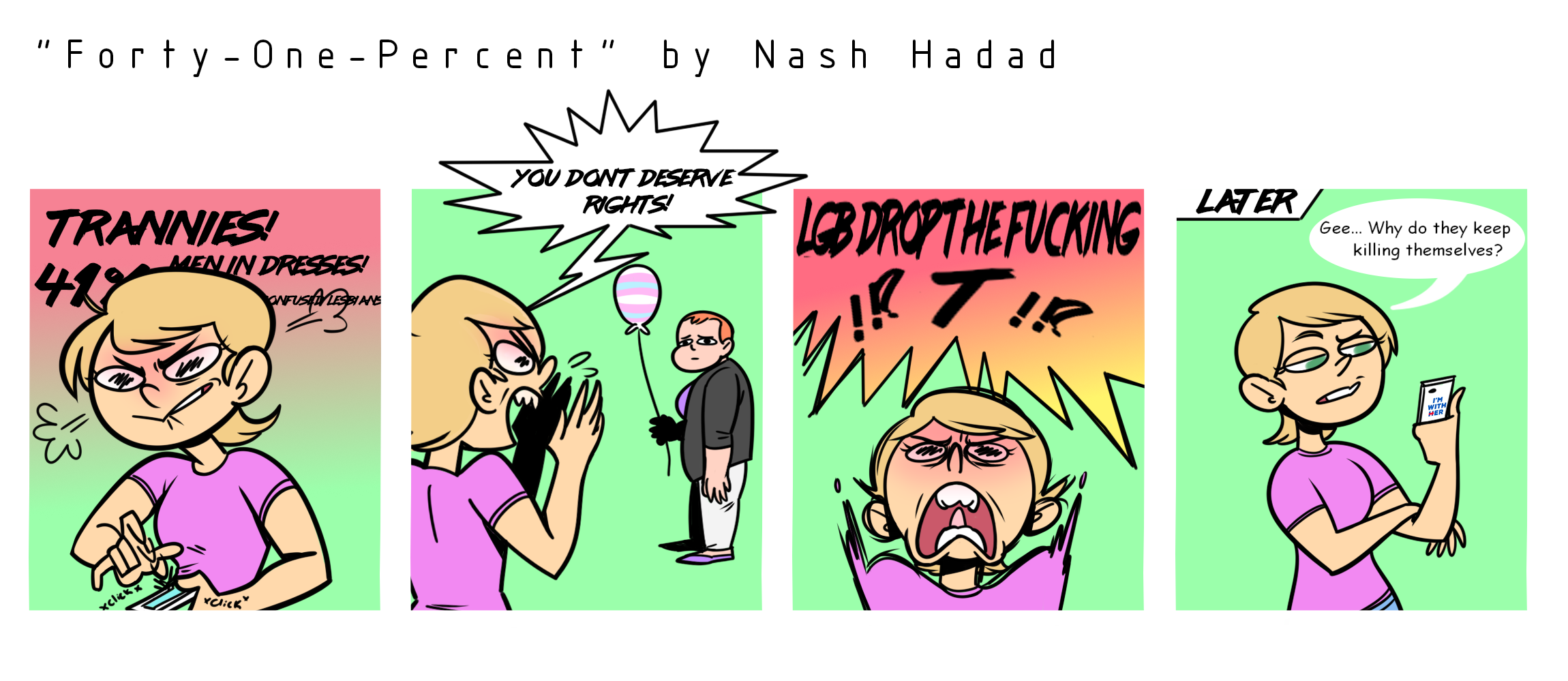 Terf-Mockery Cartoon Strips