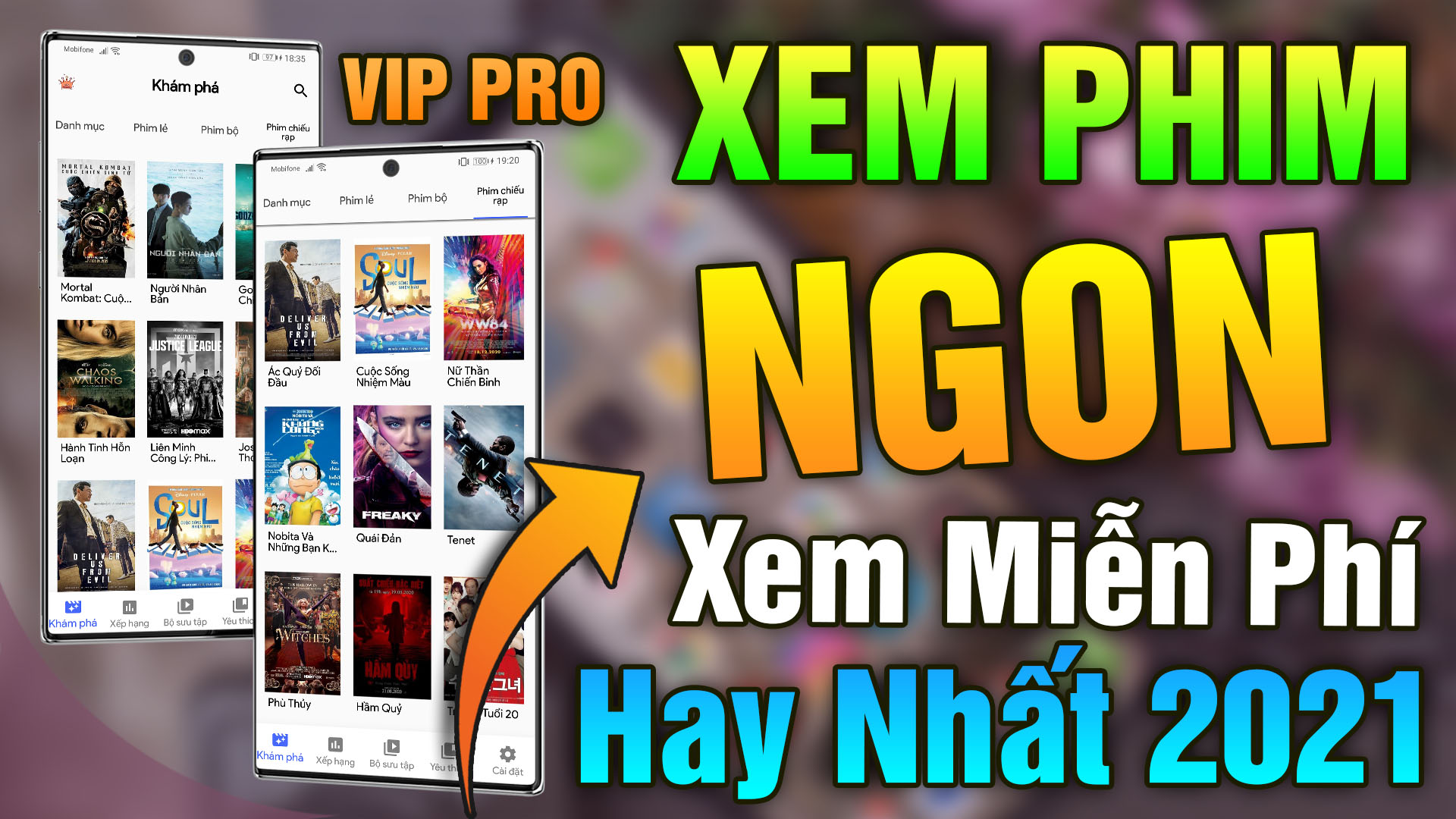 Top ứng dụng xem phim miễn phí hay nhất trên điện thoại 2021