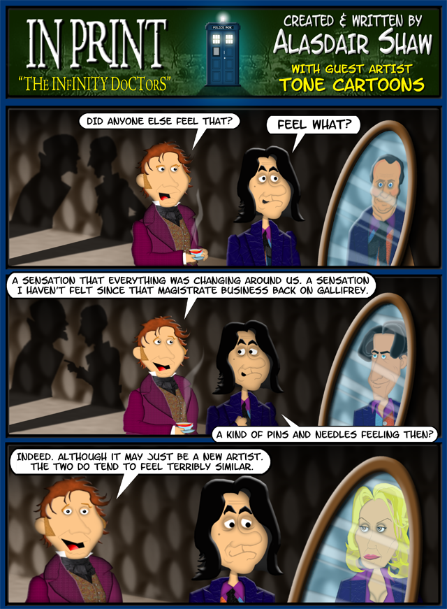 In Print Comic: THE INFINITY DOCTORS - TONE CARTOONS