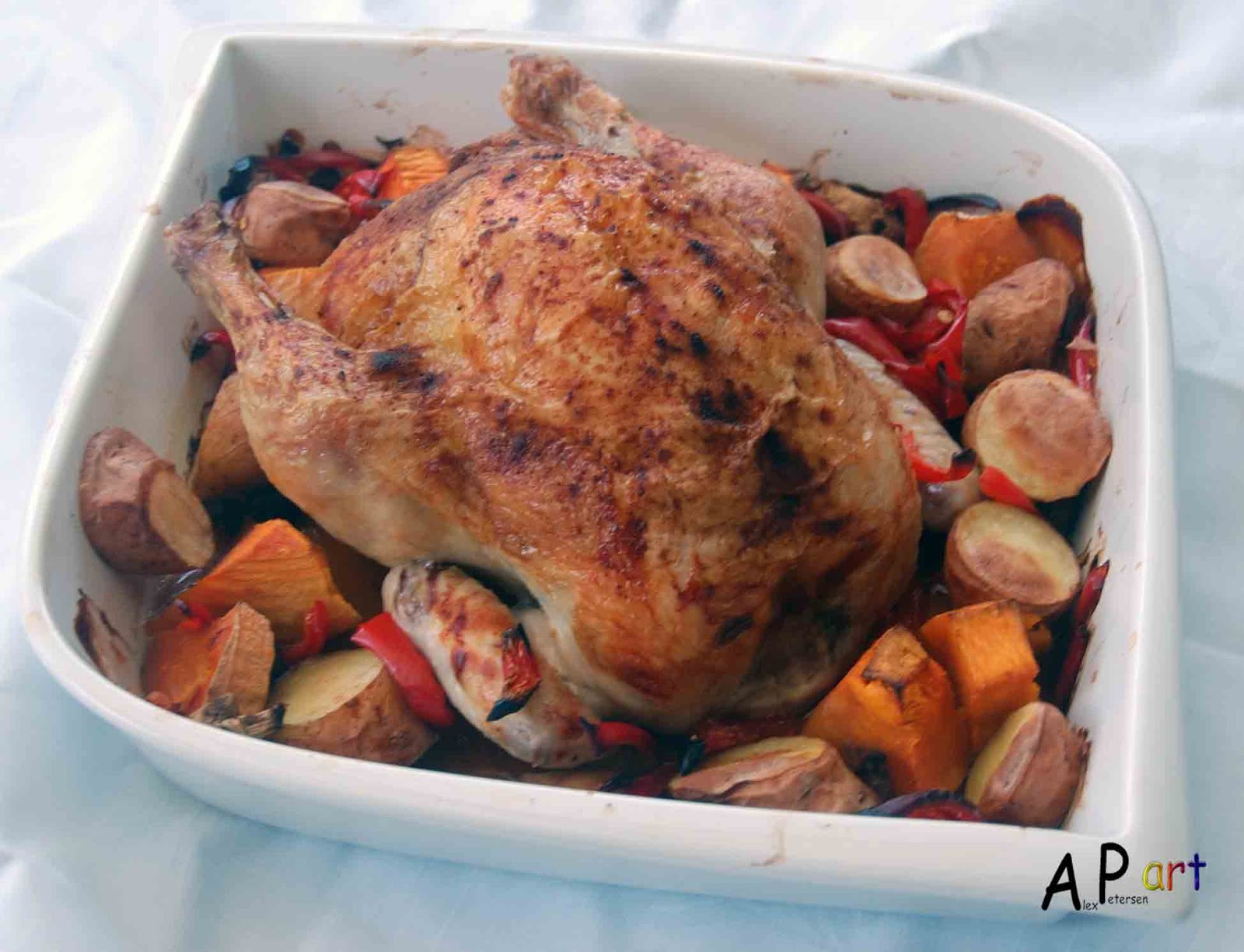 Alex the Contemporary Culinarian: Roast Chicken with Bacon and ...
