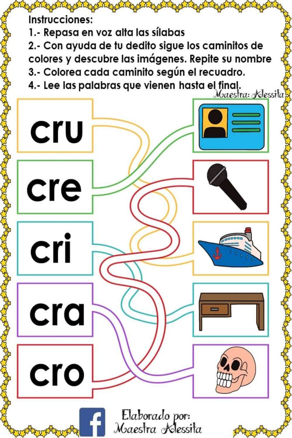 Cuaderno para Trabajar Sílabas Trabadas | Materiales Educativos para ...