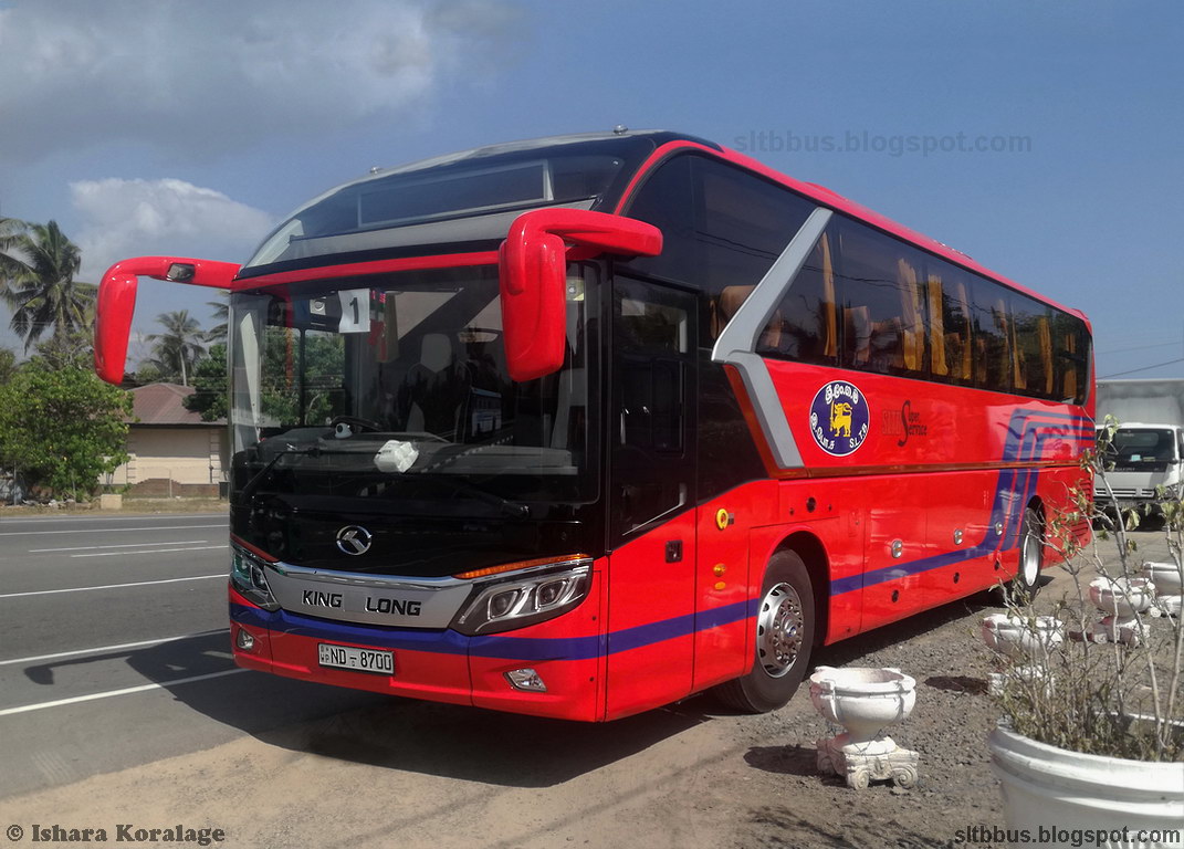 SLTB buses - ශ්‍රී ලංගම බස්: King Long XMQ6127CY luxury bus from SLTB ...