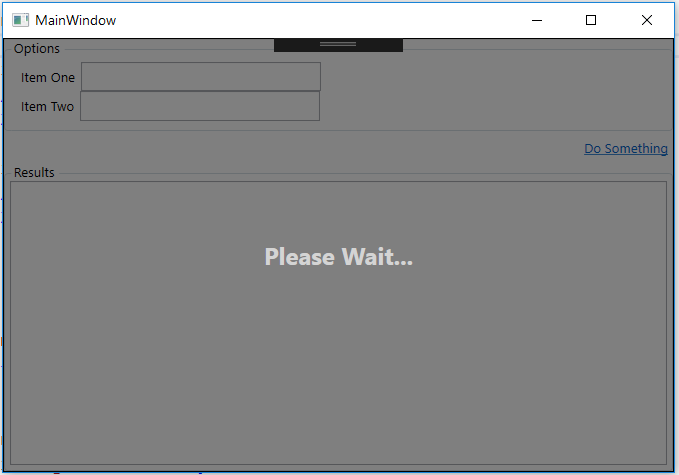 WPF Busy Overlay Or Busy Indicator Example In C#