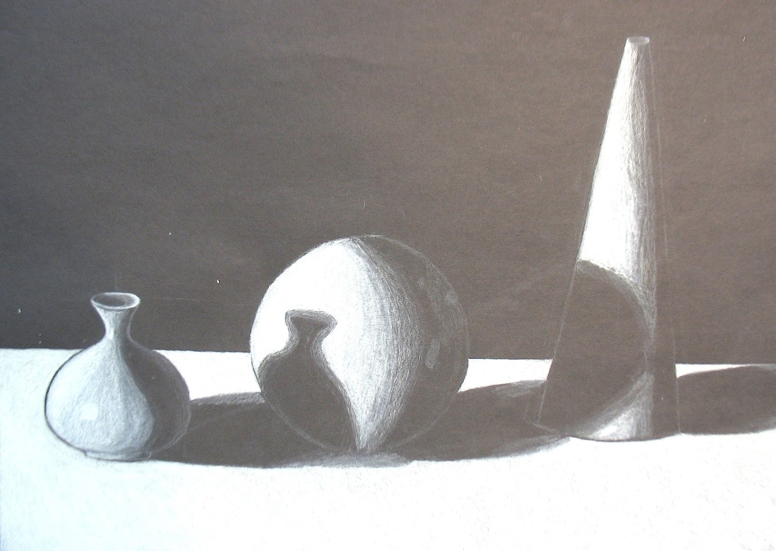 Introduction to Studio Art: Project 4: White on Black Drawing