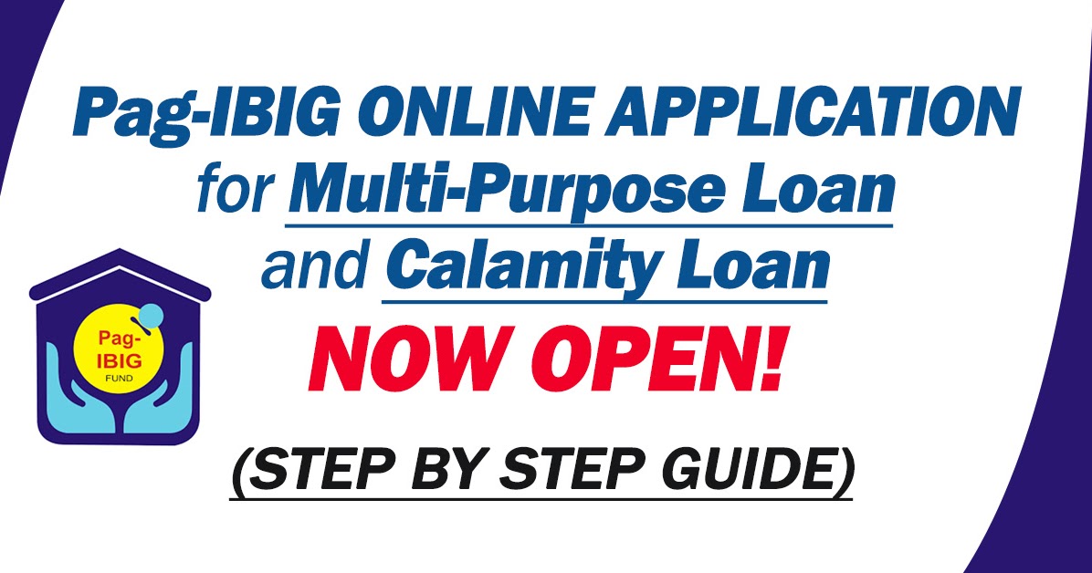 GOOD NEWS! Online Application for Pag-IBIG Multi-Purpose Loan and ...
