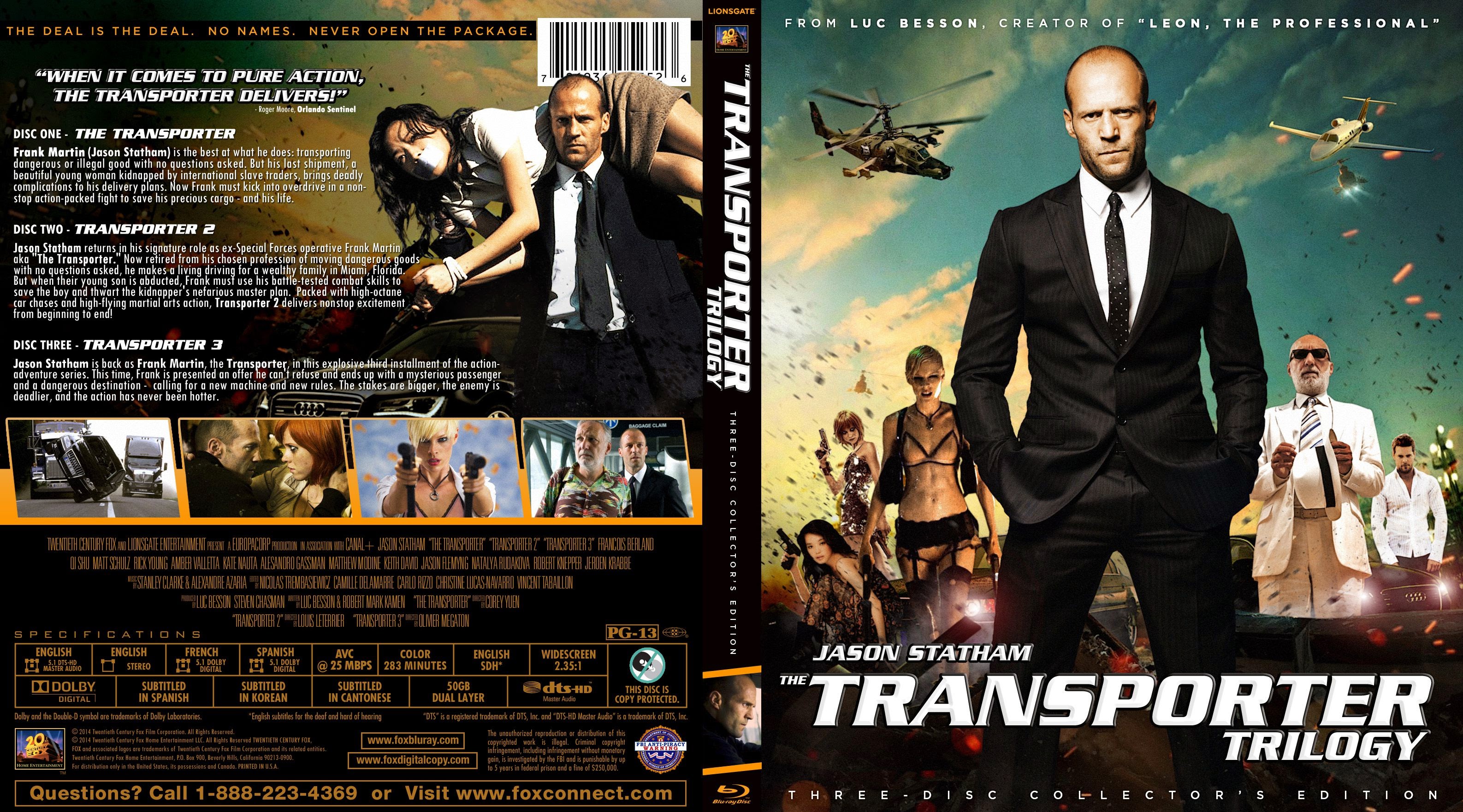 Capa Bluray Transporter Trilogy - DVD Cover - Baixar Capas de Filmes e ...